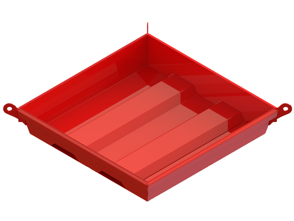 WOP84-84-14 I Washout Pan – 84″X84″X14″ - Plate 2000 (P2K)